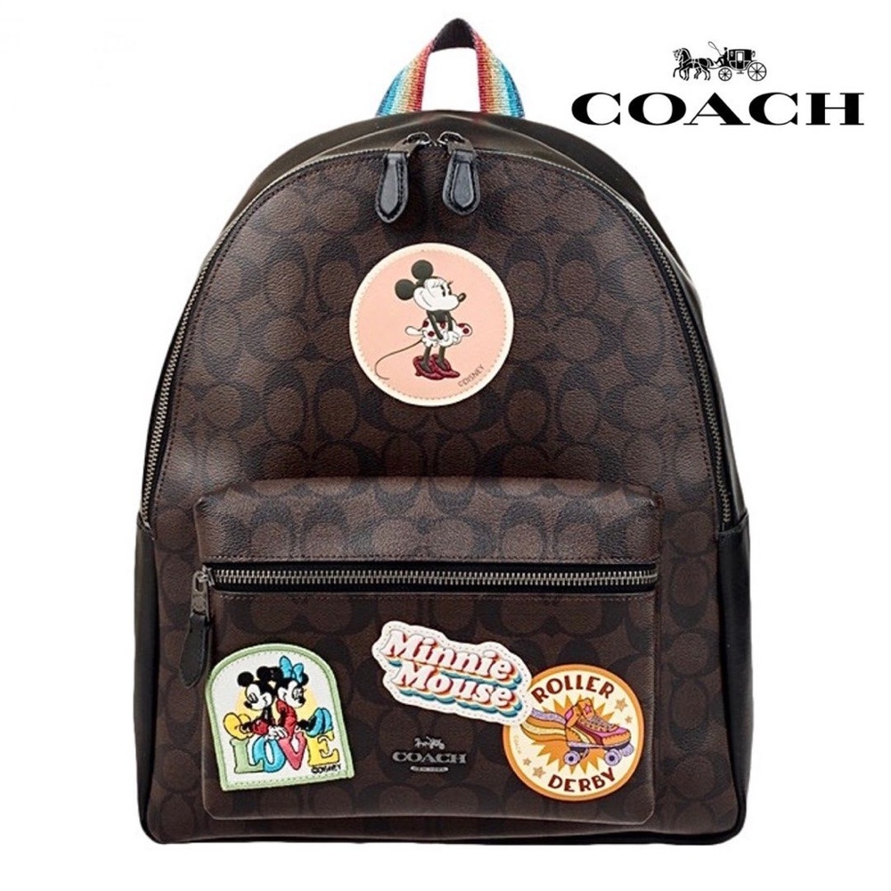 Coach X Disney Mickey Minnie Mouse Emblem Signature L… - Gem